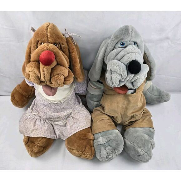 GANZ | Toys | Wrinkles Dogs Ganz Bros Puppet Plush Dress Overalls Boy ...